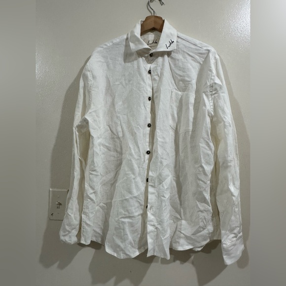 Ludda | Tops | Ludda White Button Down Shirt | Poshmark